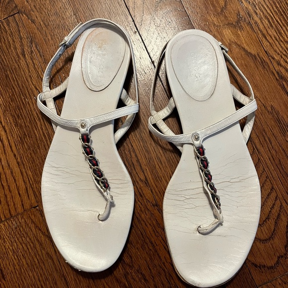 Gucci | Shoes | Gucci Sandals With Chain Detail | Poshmark